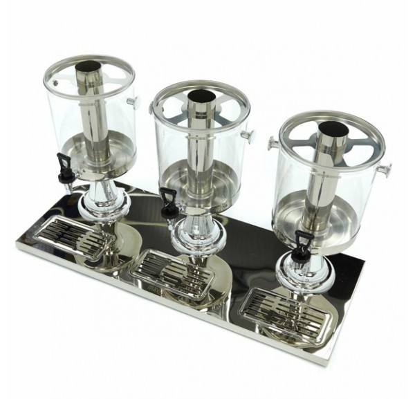 Distributeur de boissons / distributeur de jus 3 x 8L