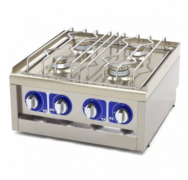 Table de Cuisson - 4 Brûleurs - Gaz - 60 x 60 cm