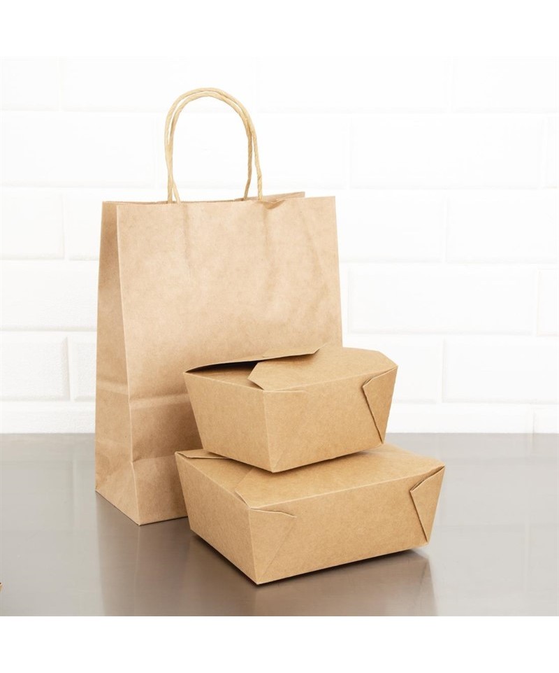 Boîtes repas en carton Fiesta Recyclable 112mm (lot de 300)