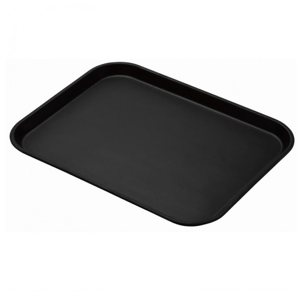 Plateau rond fibre de verre antidérapant Treadlite Cambro noir 45,7 cm