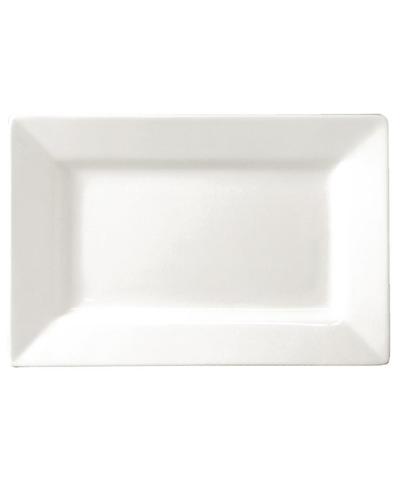 Assiettes rectangulaires à bord large Olympia Lumina 257 x 155mm