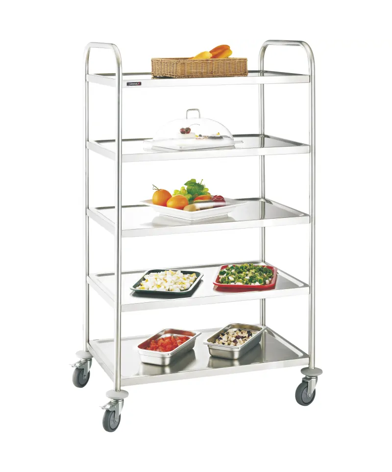Chariot inox 5 plateaux