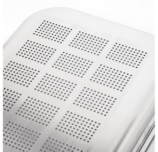 Bac GN 1/1 perforé inox professionnel AISI 304