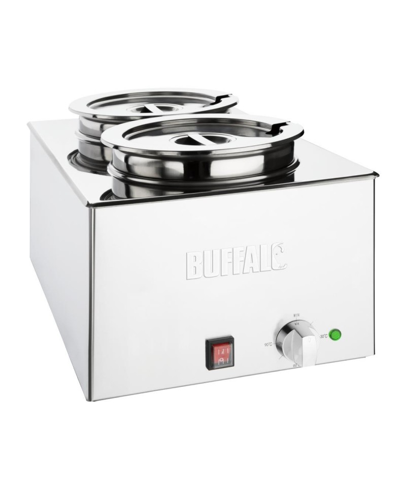 Bain-marie à sauce électrique avec 2 pots Buffalo
