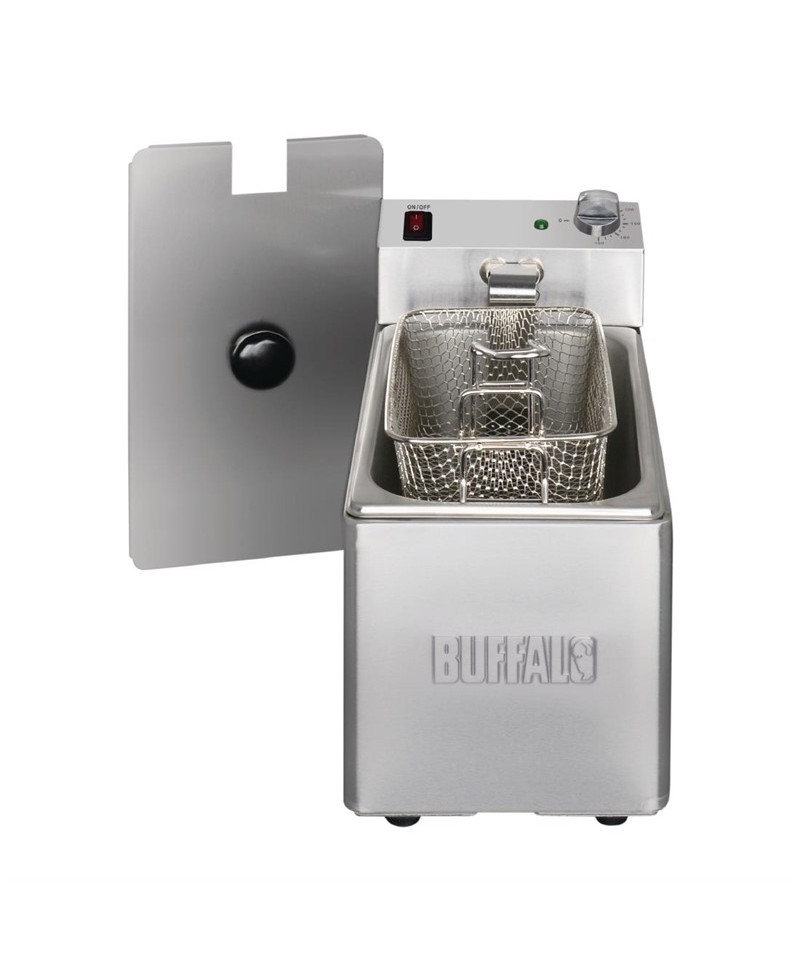 Friteuse de table électrique 3 litres buffalo en inox