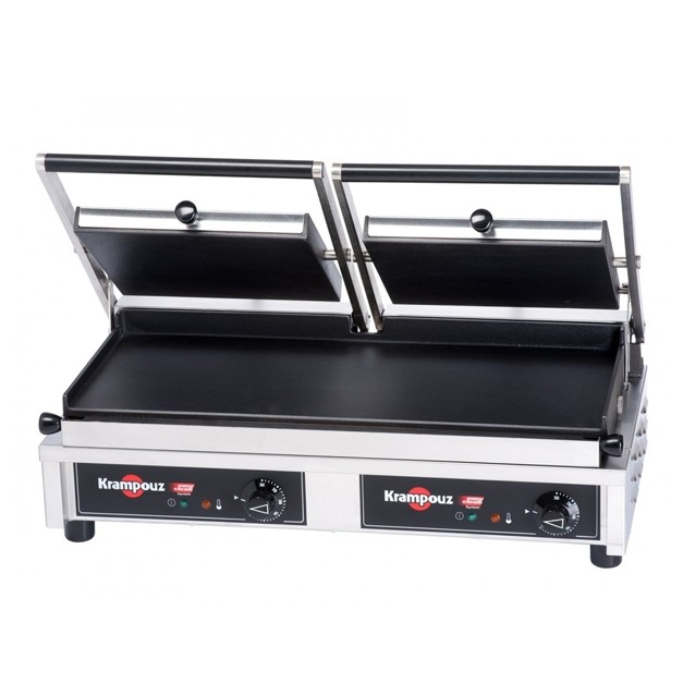 Appareil a panini double large Krampouz rainuré ou lisse