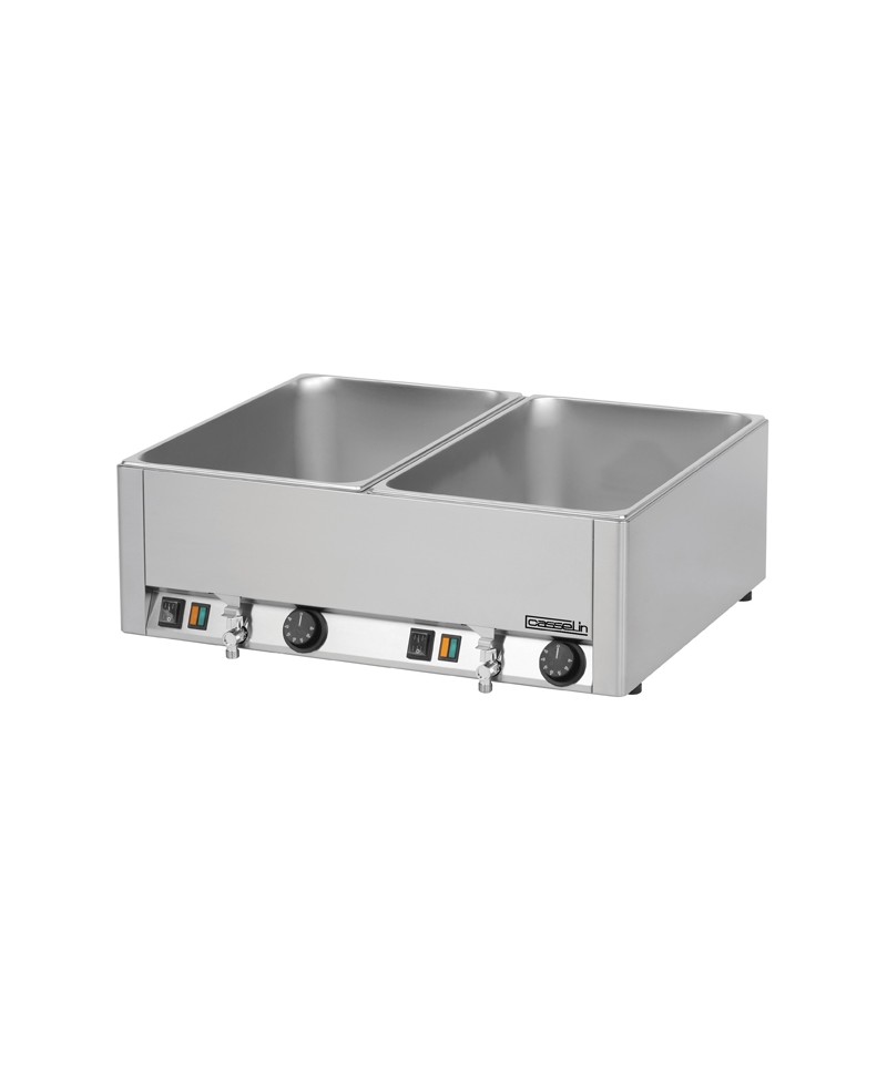 Bain marie double GN 1/1 Casselin avec ou sans vidange
