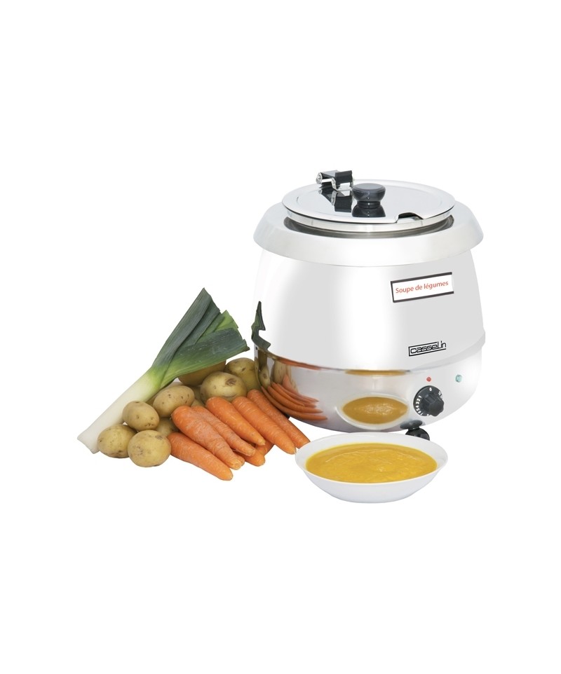 Soupière électrique pro 9L finition inox Casselin