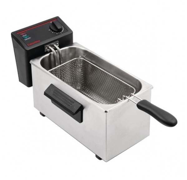 Friteuse semi-pro électrique simple ou double bac de 3.5L Caterlite