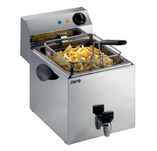 Friteuse professionnelle 8 litres avec vidange PROFRI 8V